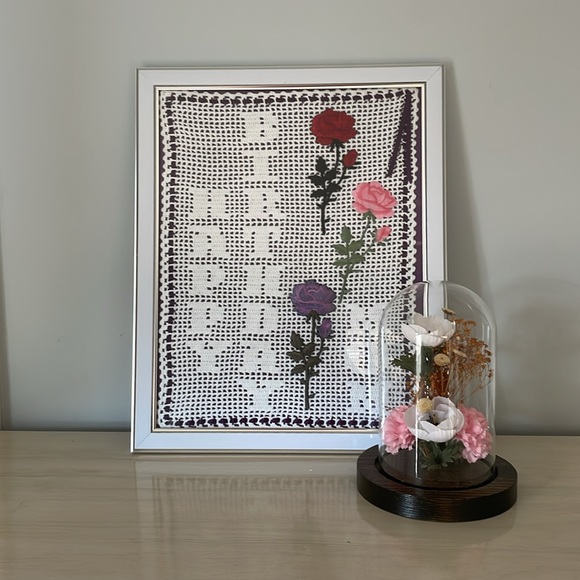 Hand Crafted | Wall Decor | Handmade Mom Birthday Gift Happy Birthday ...